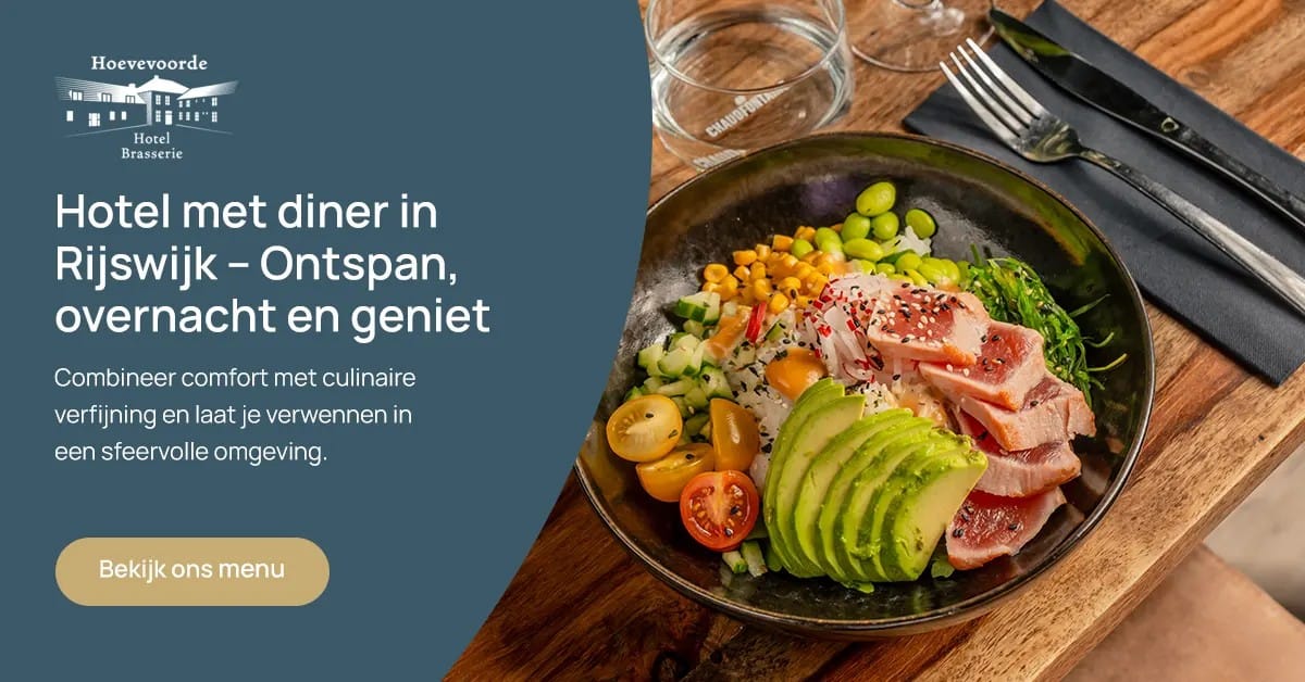 Hotel met diner in Rijswijk | Hotel Hoevevoorde